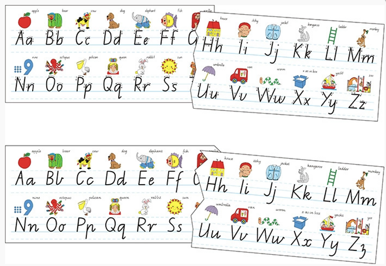 Laminated Alphabet Desk Strip (pack of 30) – bettercaremarket